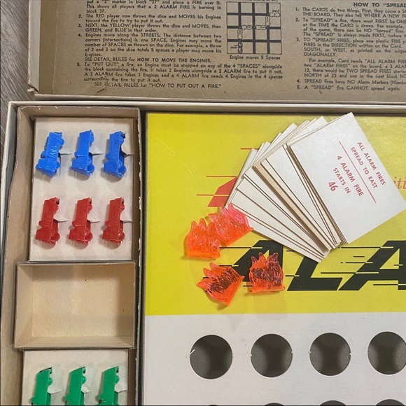 Milton Bradley | Games | Vintage 962 Milton Bradley 4 Alarm Fire ...